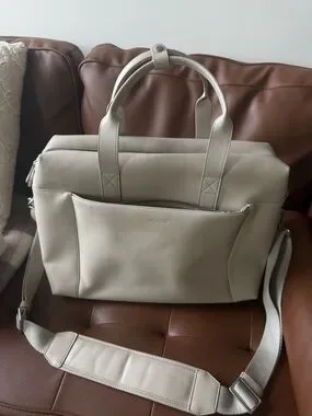 Monos | Bags | Monos Metro Duffel Ivory Vegan Leather Metro Kit | Poshmark